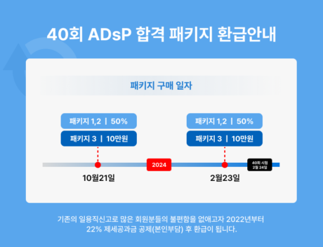 환급 페이지 – ADP, ADsP 빅데이터교육 1위 데이터에듀