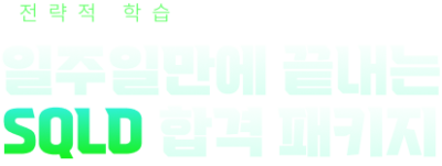 SQLD 합격 패키지 | SQL 개발자 자격 과정 - 일주일만에 합격하는 SQLD